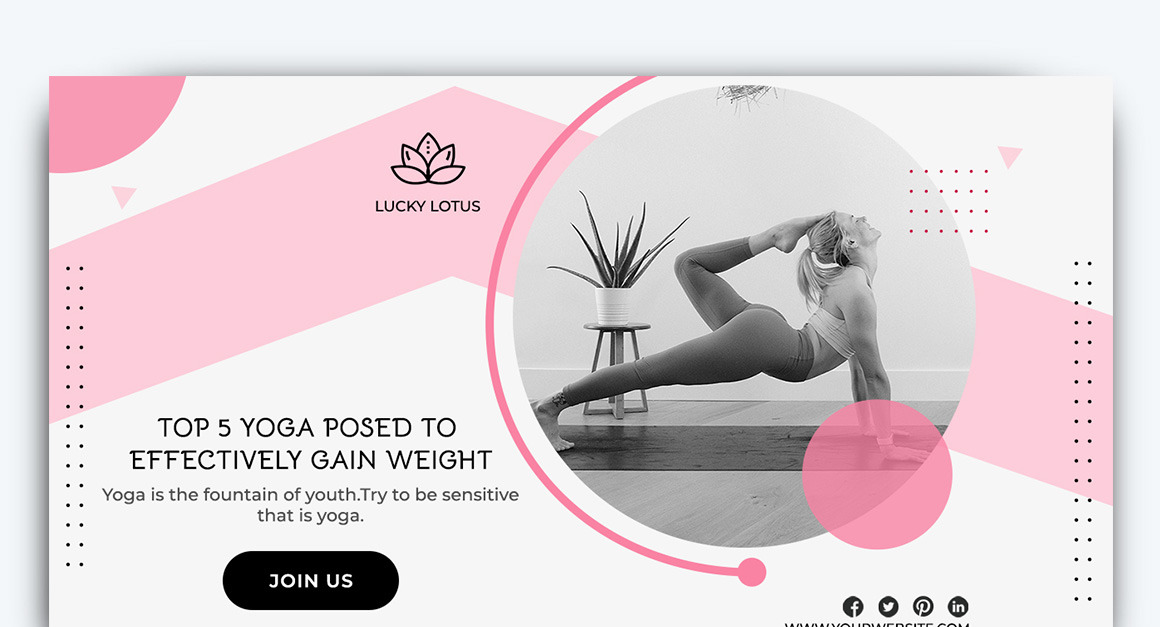Yoga and Meditation YouTube Thumbnail Design Template-27