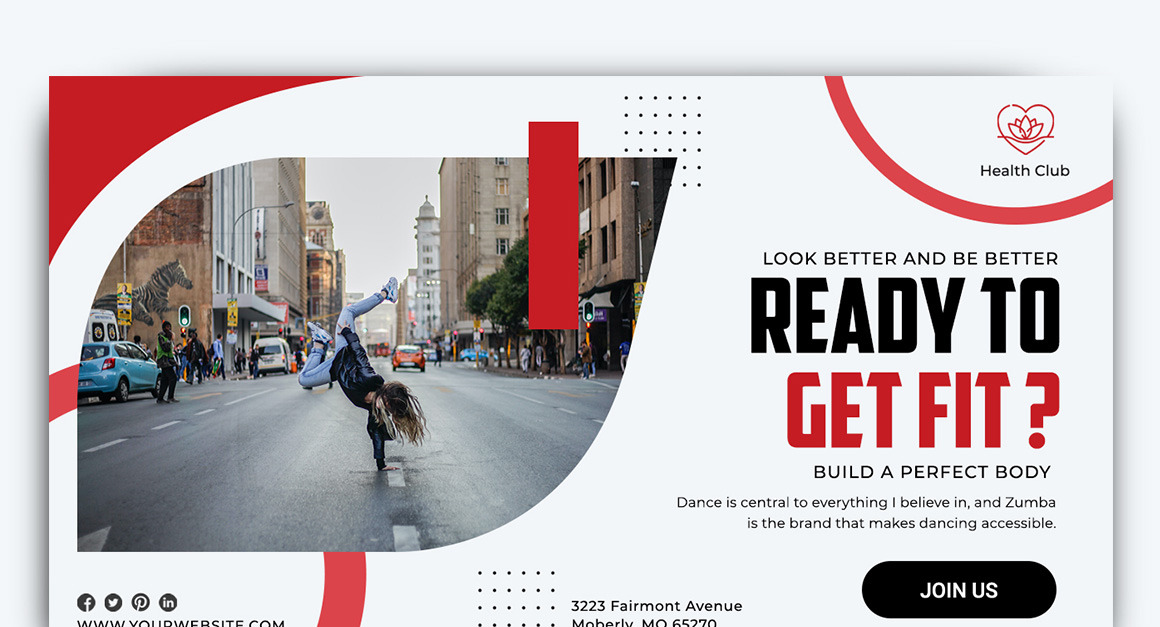 Zumba Dance YouTube Thumbnail Design Template-07