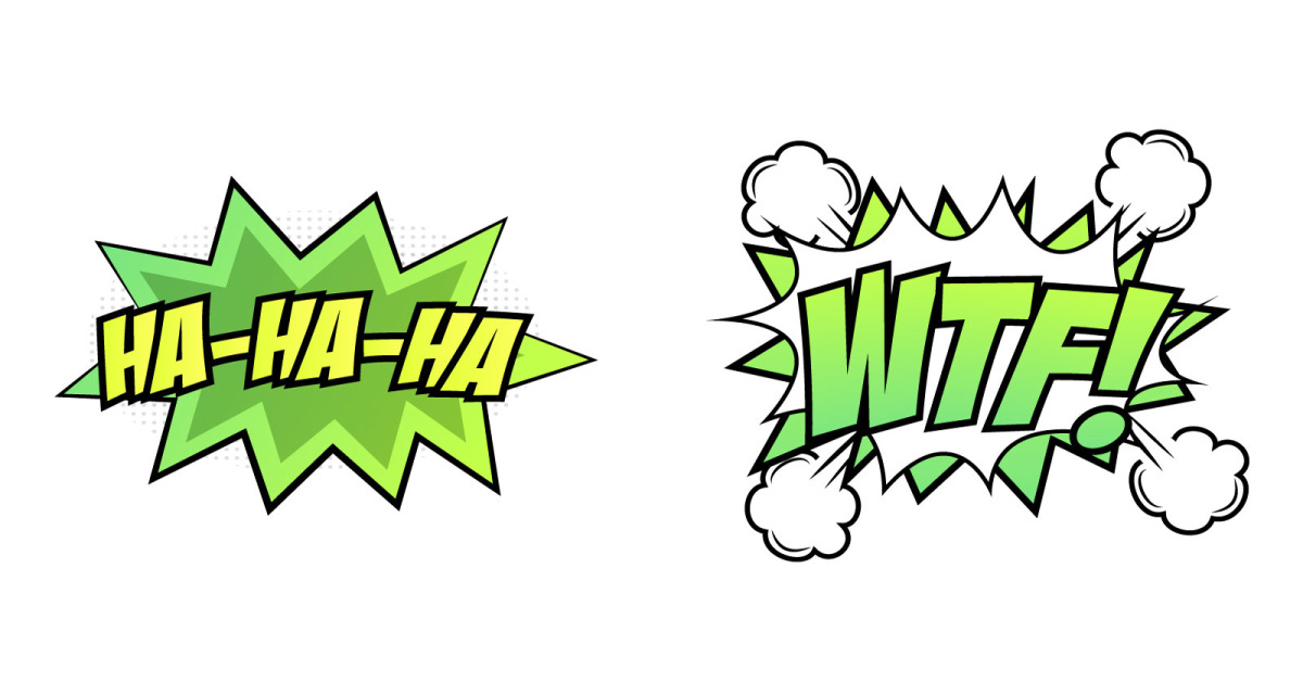 Comic Burst Art with Laughing Explosion - TemplateMonster