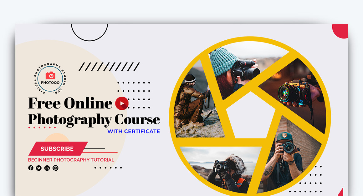 Photography YouTube Thumbnail Design -10 - TemplateMonster
