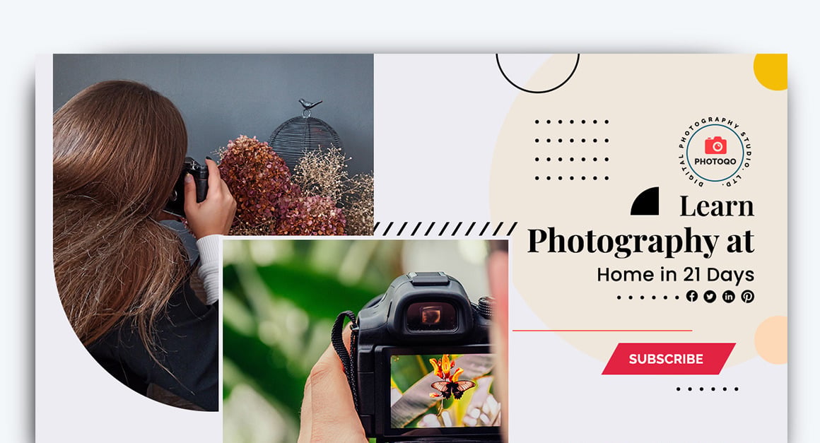 Photography YouTube Thumbnail Design -009 - TemplateMonster
