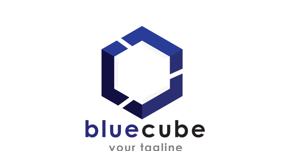 Architektur Blue Cube-Logo #284556 - TemplateMonster