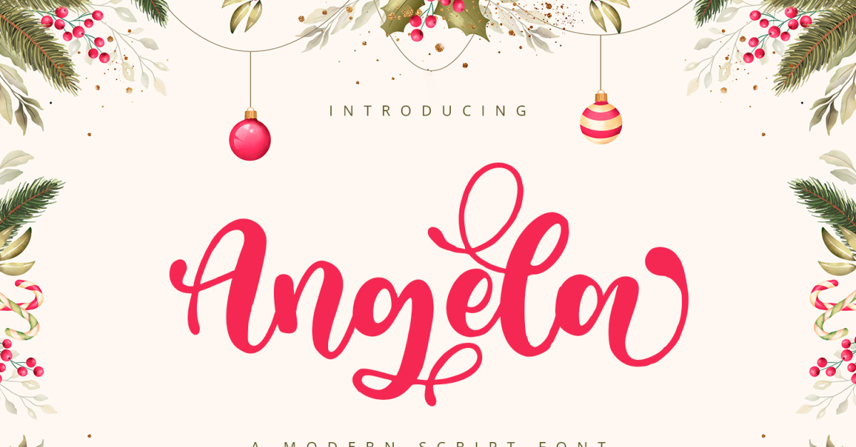 Angela - Fuente de escritura moderna - TemplateMonster