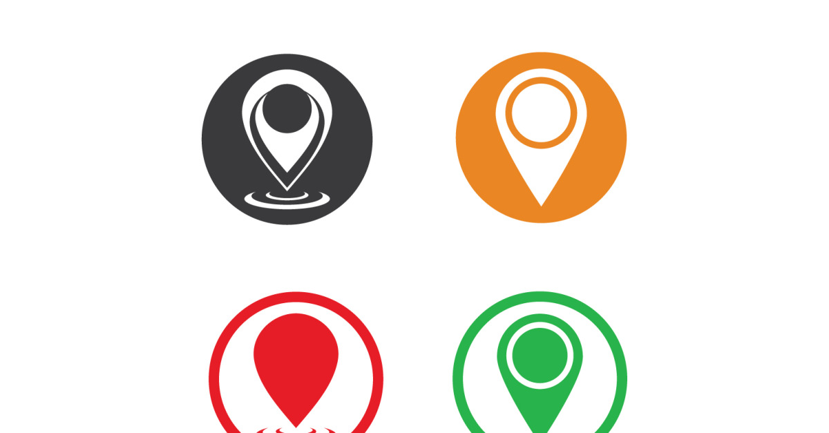 Icône de point de localisation Illustration vectorielle V19