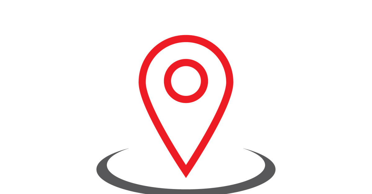 Icône de point de localisation Illustration vectorielle V6