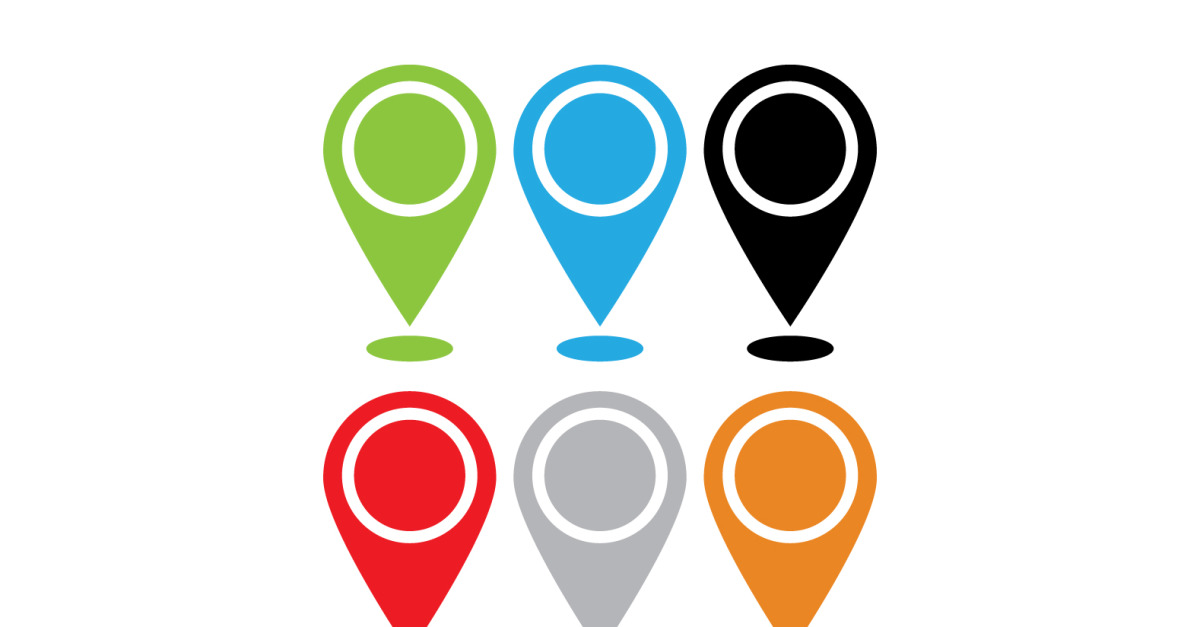 Icône de point de localisation Illustration vectorielle V9