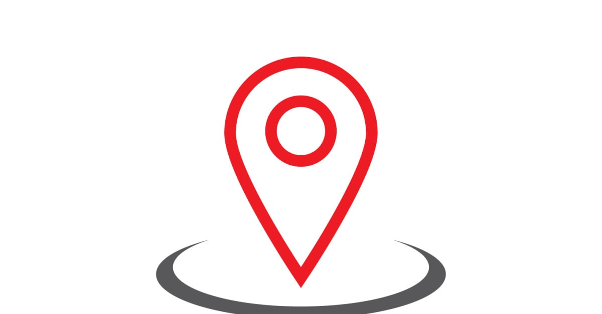 Konum Noktası Simgesi Vektör Çizim V6 - TemplateMonster