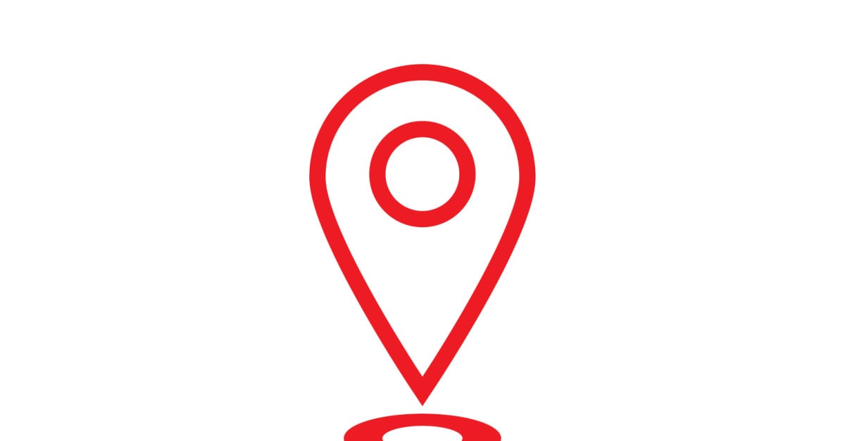 Konum Noktası Simgesi Vektör Çizim V8 - TemplateMonster