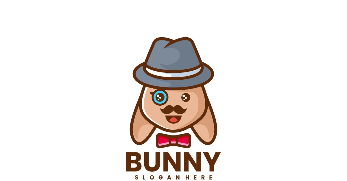 Bunny Mascot Cartoon Logo Style #284878 - TemplateMonster