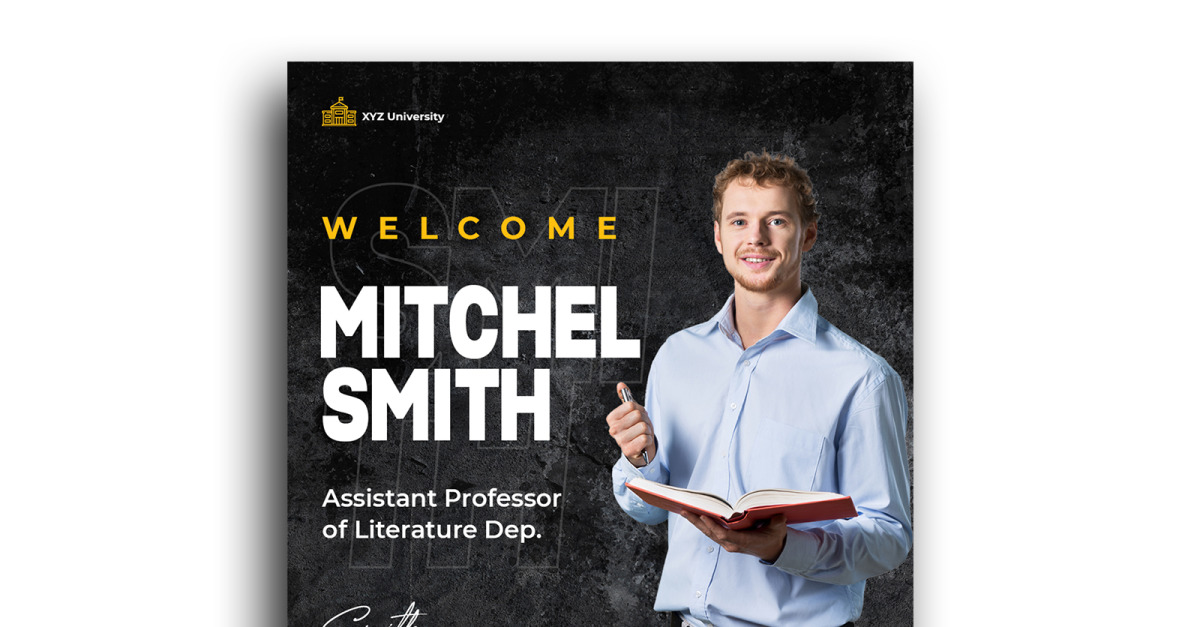 Employee hiring joining introducing social media post-Instagram post ...