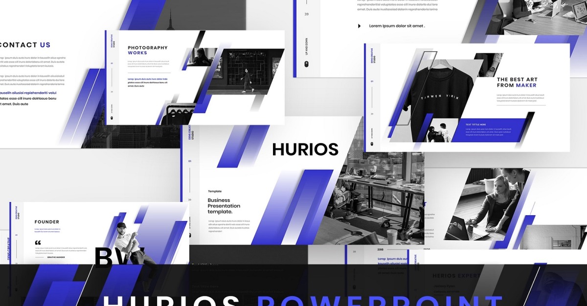 Hurios – Biznes Szablony prezentacji PowerPoint