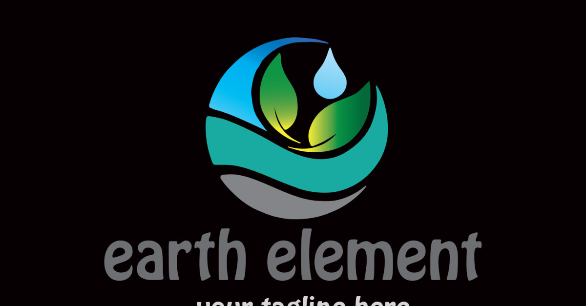 Earth Nature Element Logo #285545 - TemplateMonster