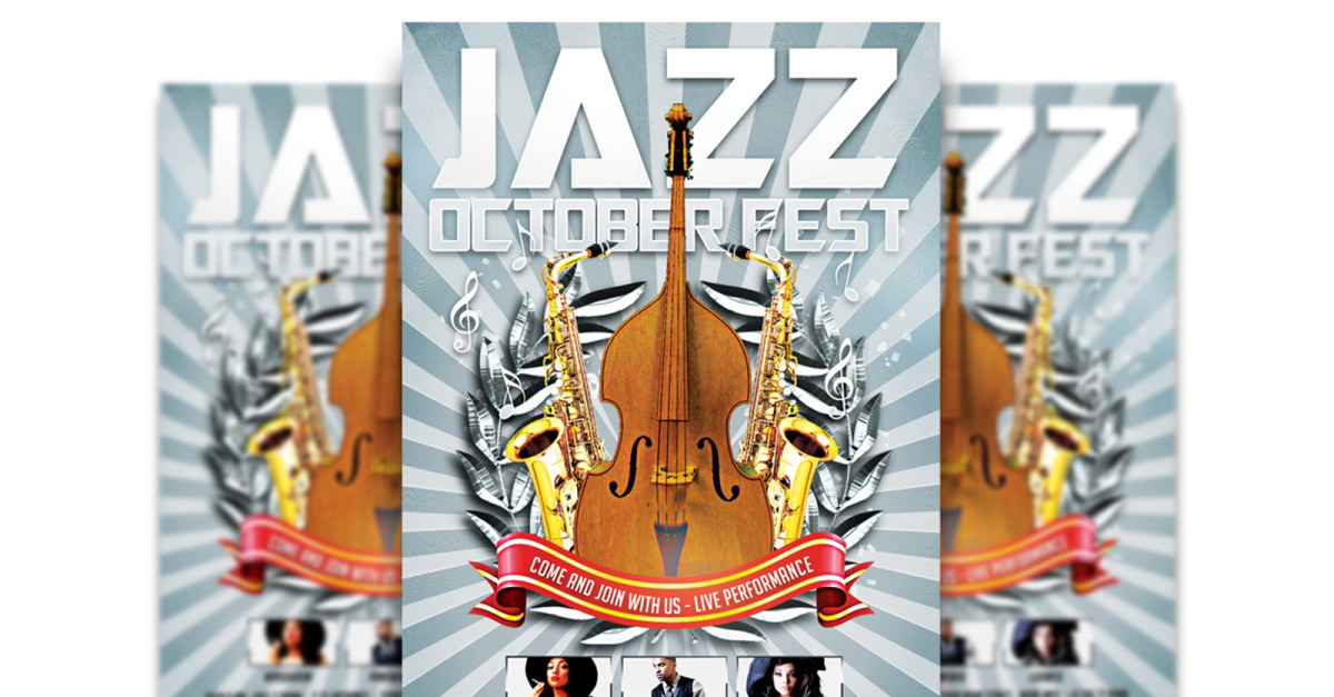 Jazz Concert - Flyer Template #285687 - TemplateMonster