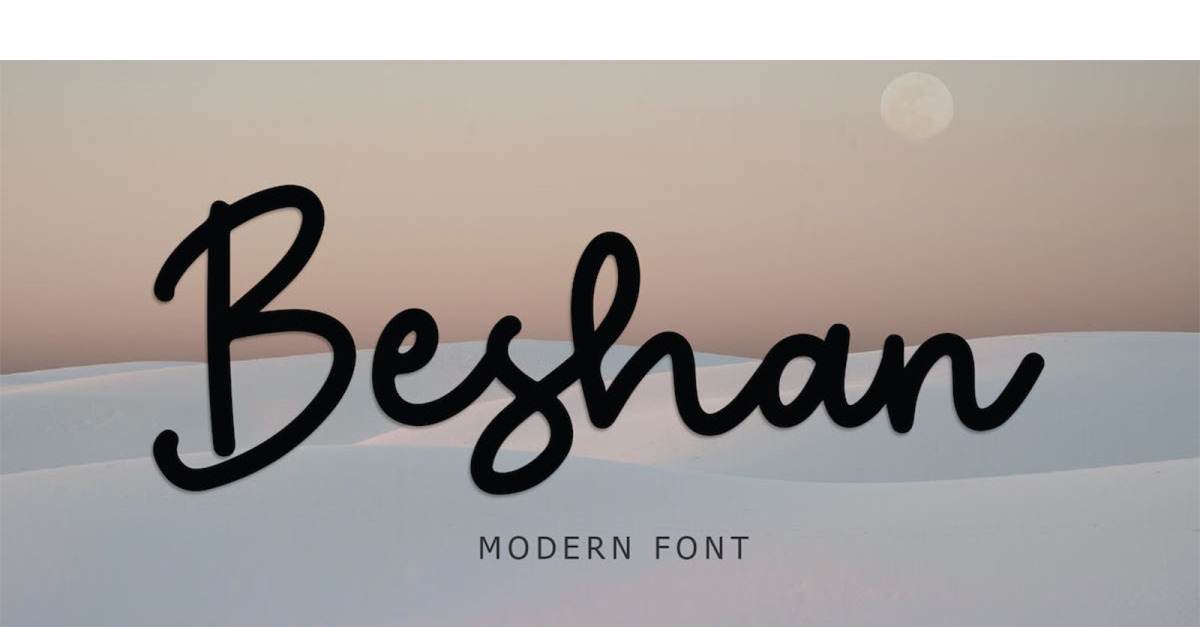 Beshan Modern Schriftart - Beshan Modern Schriftart