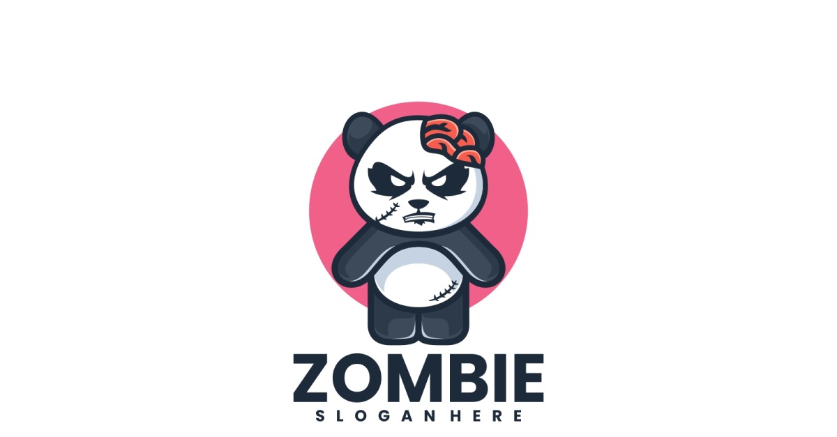 Panda Zombie Cartoon Logo #286212 - TemplateMonster