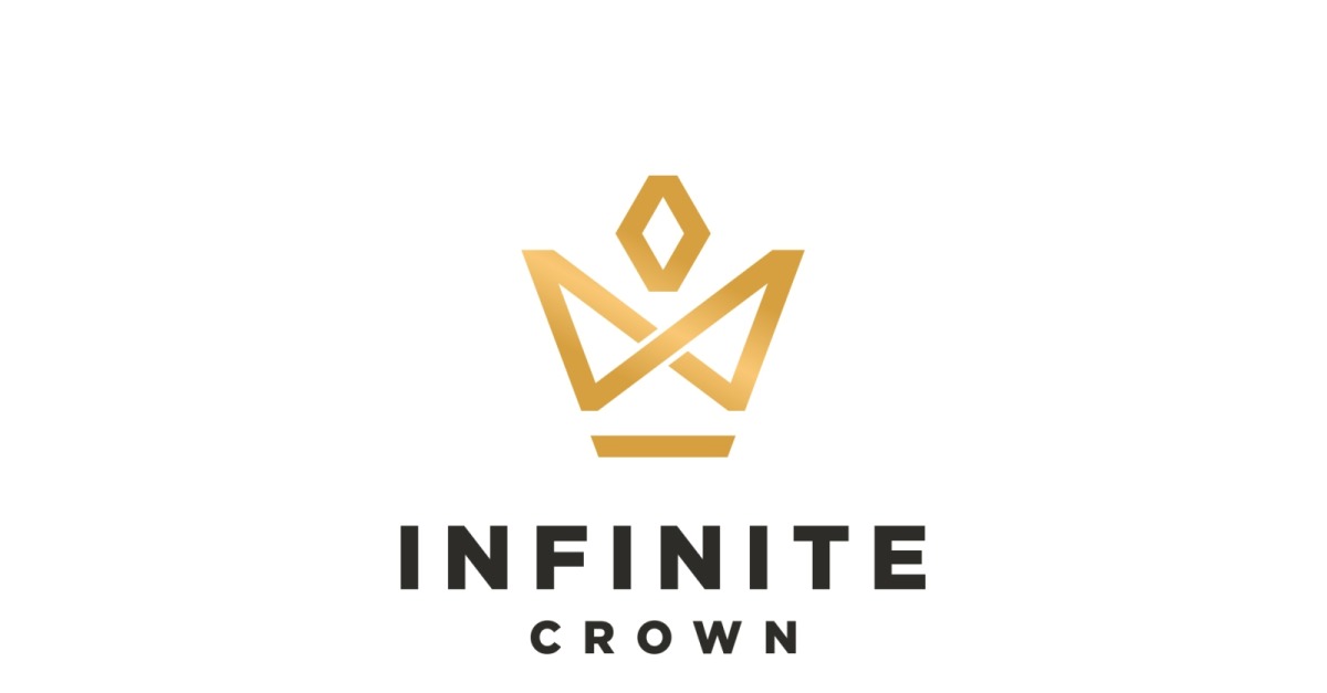 Crown King Infinity Infinite Logo #286384 - TemplateMonster