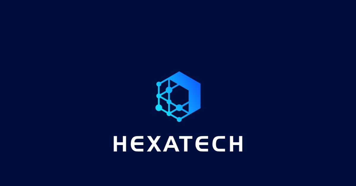 Hexagon Technology Startup Arrow Logo - TemplateMonster