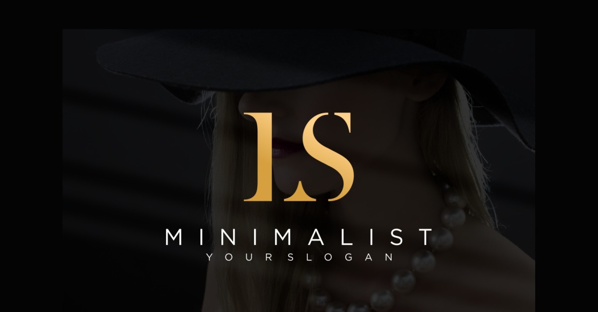 Letter LS Elegant Luxury Gold Logo #286408 - TemplateMonster