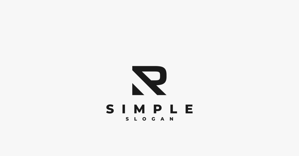 Letter R Simple Monogram Logo #286490 - TemplateMonster