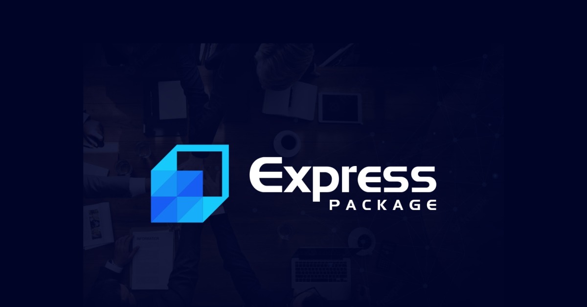 Logo d'expédition de livraison de colis express