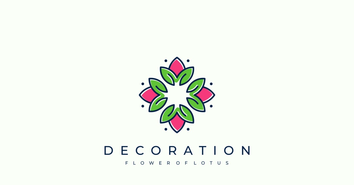 Lotus Flower Floral Leaf Logo #286419 - TemplateMonster