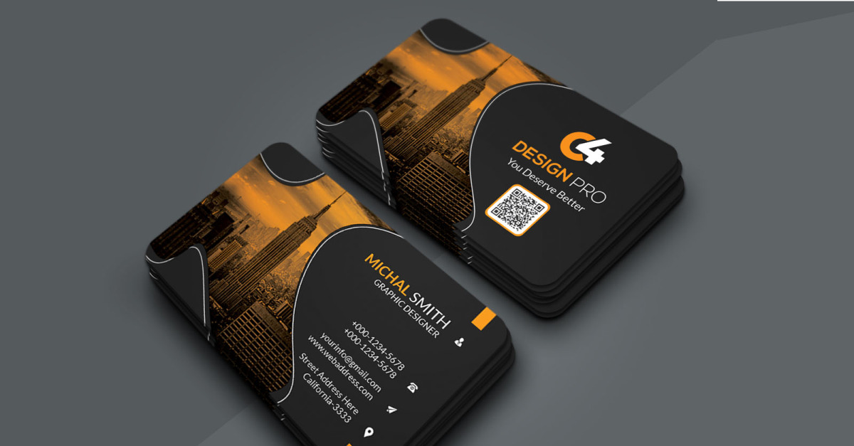 Coporative Business Card Design #286526 - TemplateMonster