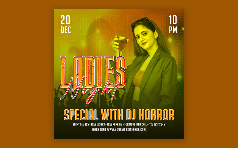 New Modern Party Flyer Template #286523 - TemplateMonster