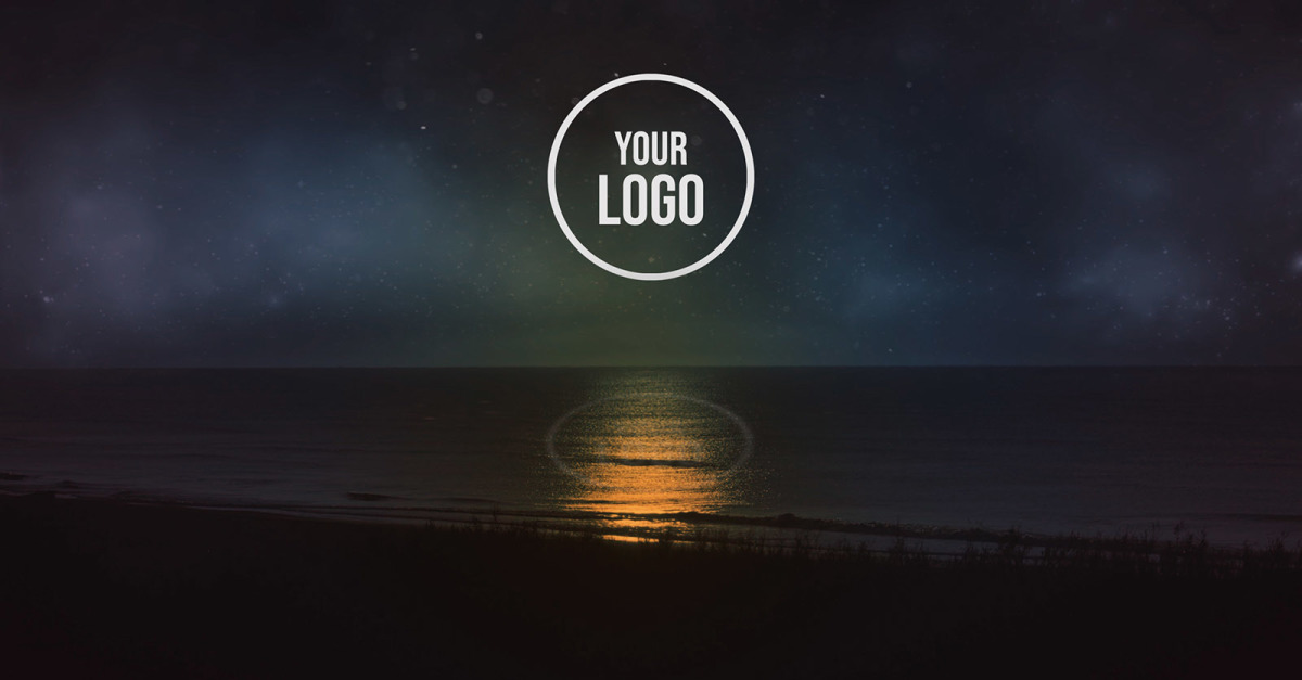 Ocean At Night Logo Reveal #286570 - TemplateMonster