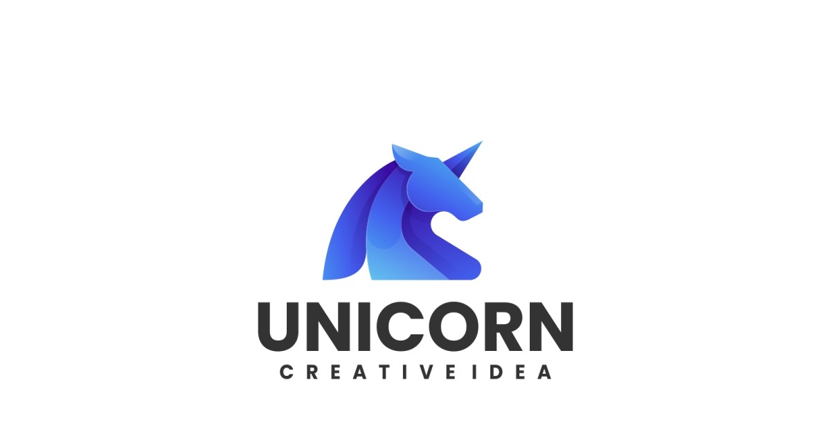 Unicorn Gradient Logo Style 1 #286674 - TemplateMonster