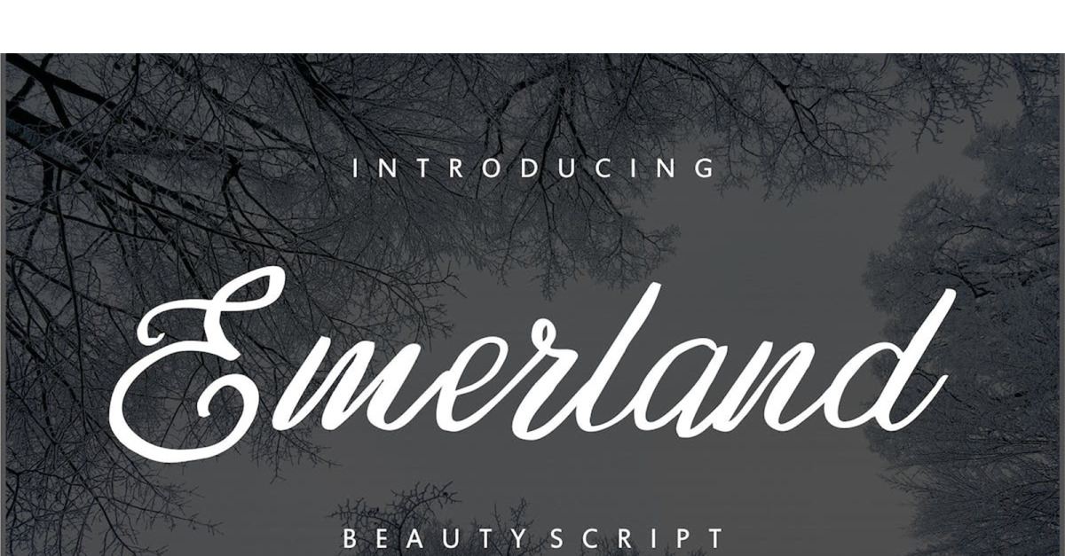 Fonte manuscrita Emerland Beauty Script - TemplateMonster