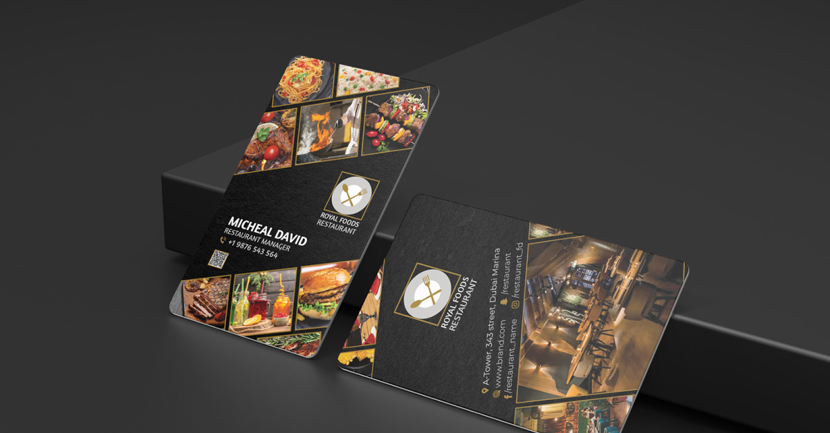 Restaurant Business Card - Hotel Visiting Card