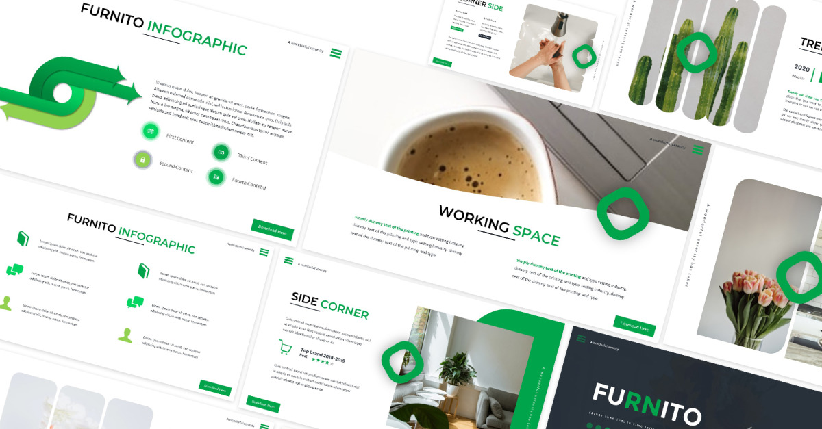 Furnito Modern Google Slides Template - TemplateMonster
