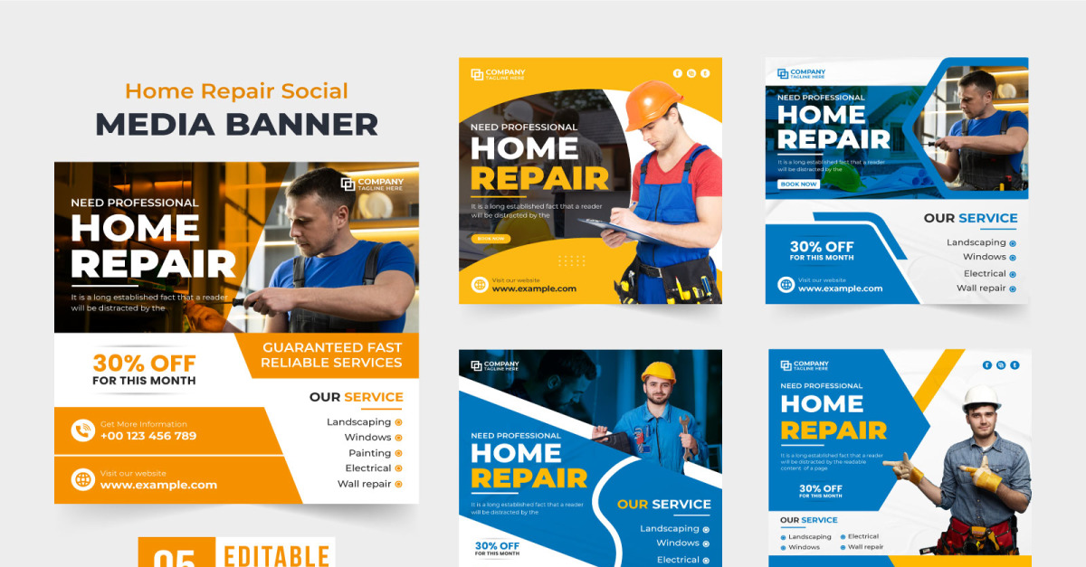 Home construction service template #287046 - TemplateMonster
