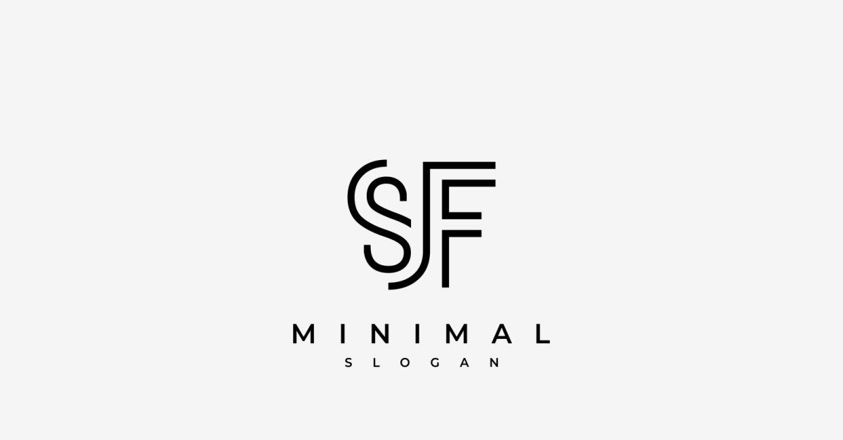 Letter SF Simple Minimalist Logo #287029 - TemplateMonster