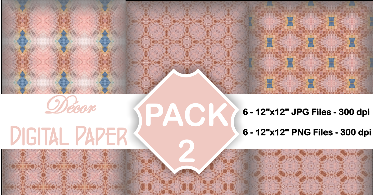 Decor Digital Papers Pack 2 #287174 - TemplateMonster