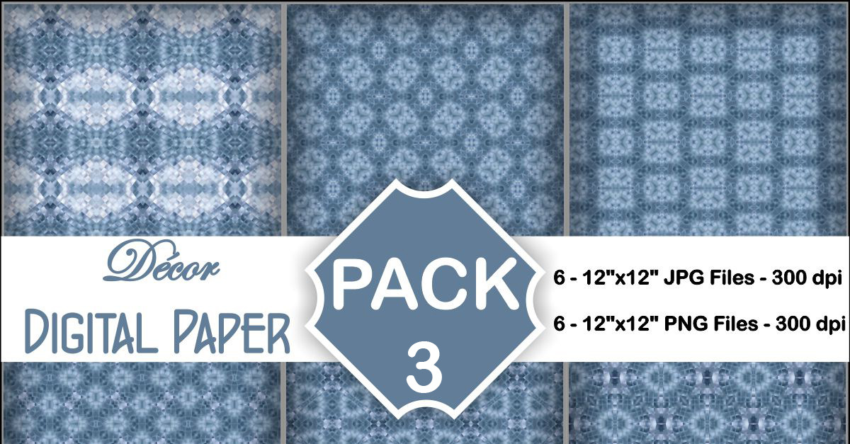 Decor Digital Papers Pack 3 #287176 - TemplateMonster