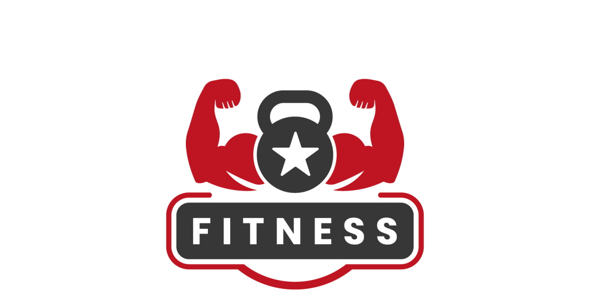Modèle de conception de logo physique de remise en forme