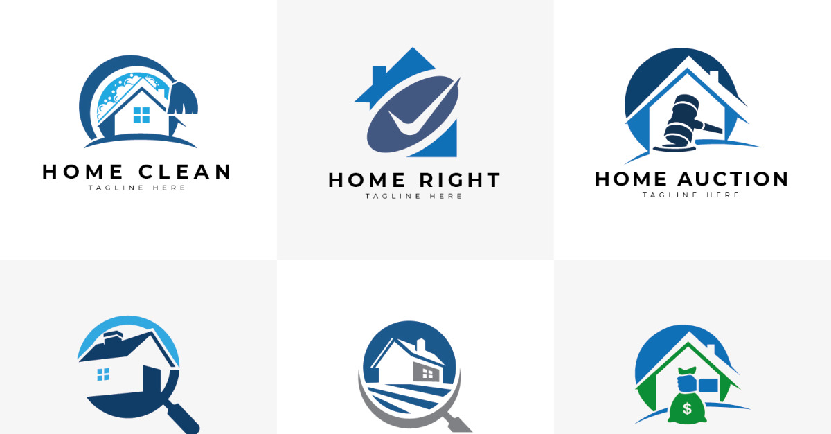 Colecciones de diseño de logotipos para el hogar