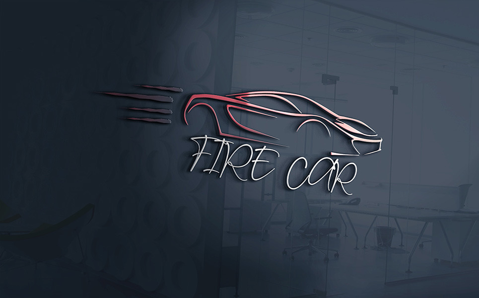 Fire Car Logo Template For Racing #287383 - TemplateMonster
