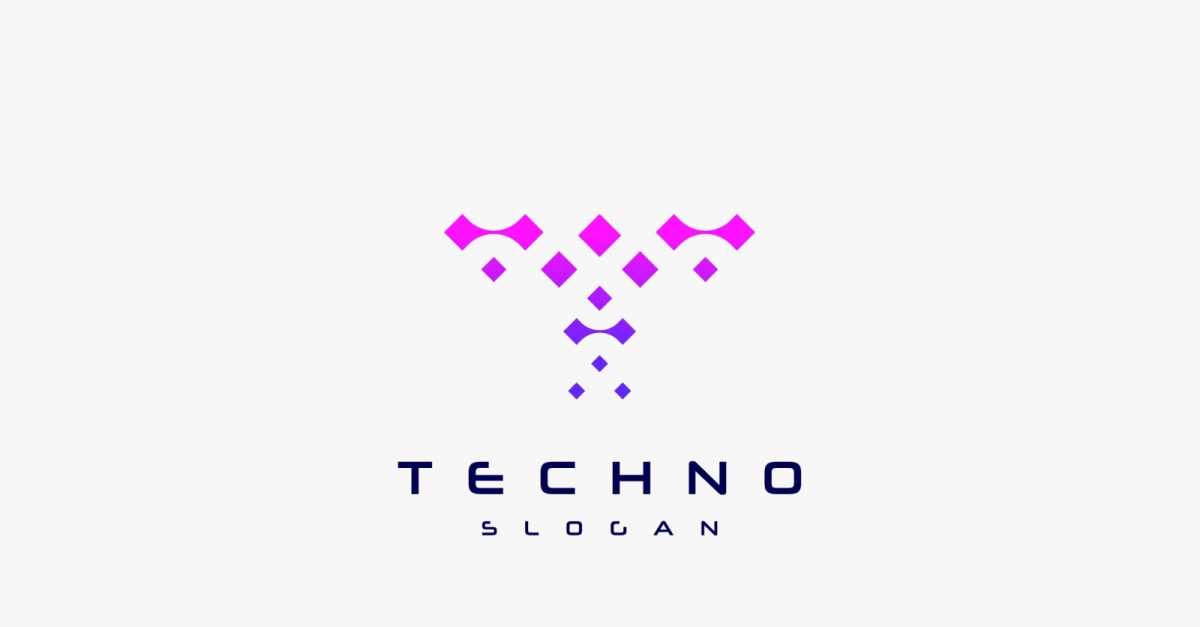 Harf T Tech Dijital Teknoloji Logosu - TemplateMonster