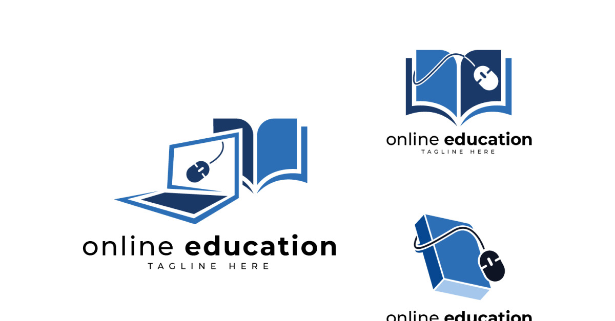 Online education logo design template - TemplateMonster