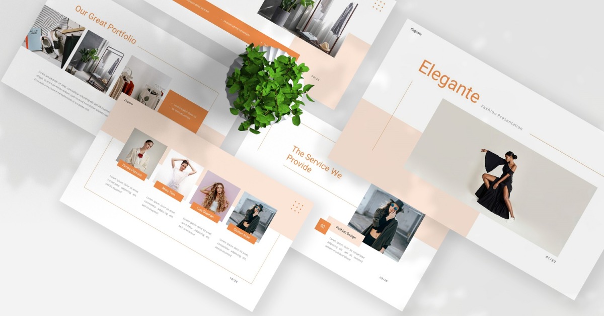 Elegante - Mode-Powerpoint-Vorlage #287518 - TemplateMonster