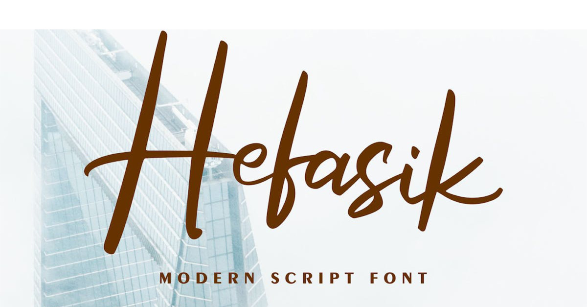 Fonte Hefasik Modern Script - Fonte Hefasik Modern Script