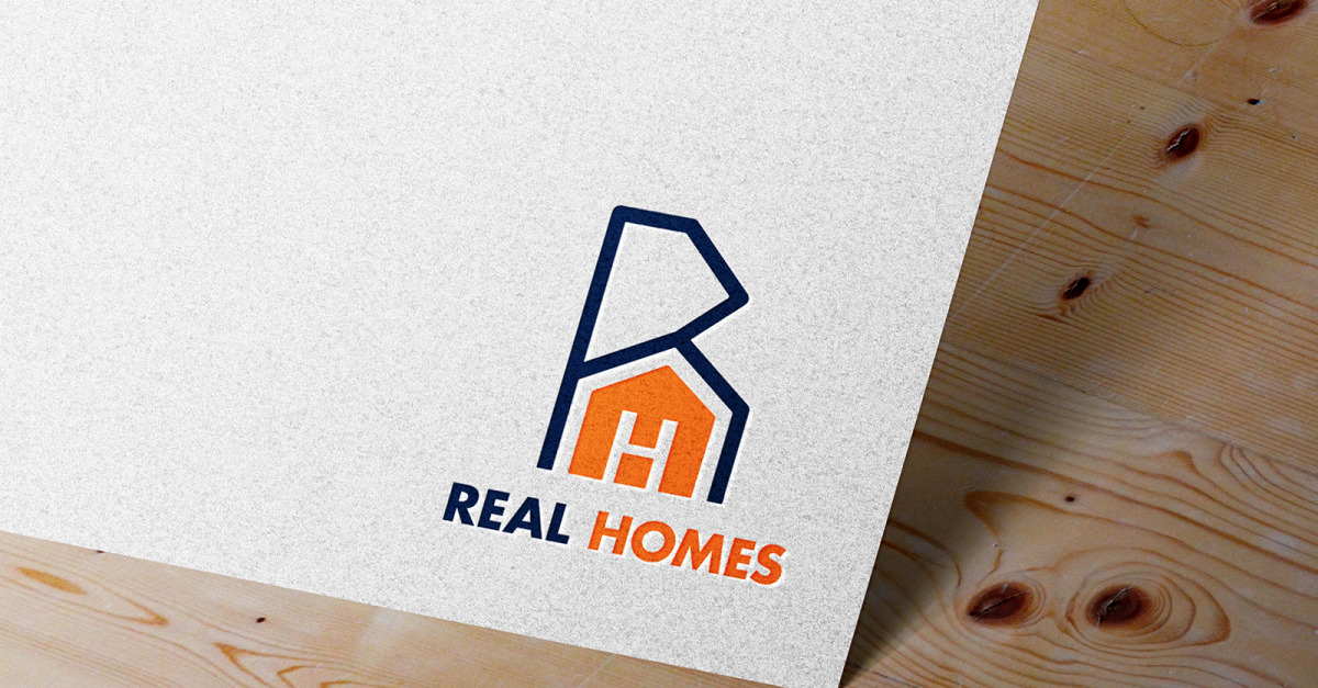 Real Estate letter Logo Design Template - TemplateMonster