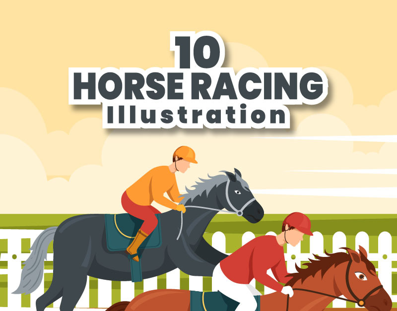 10 Horse Racing Competition Illustration - TemplateMonster