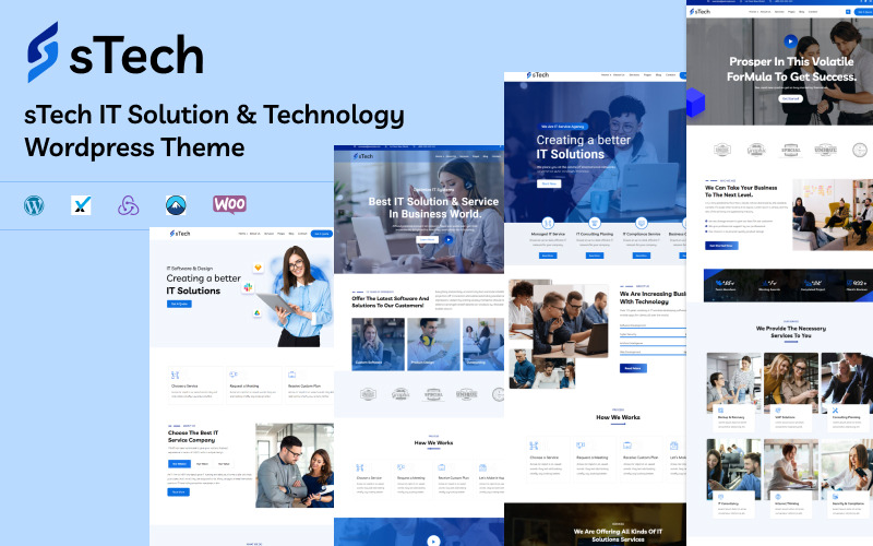 STech - IT Solution & Multipurpose Elementor Wordpress Theme