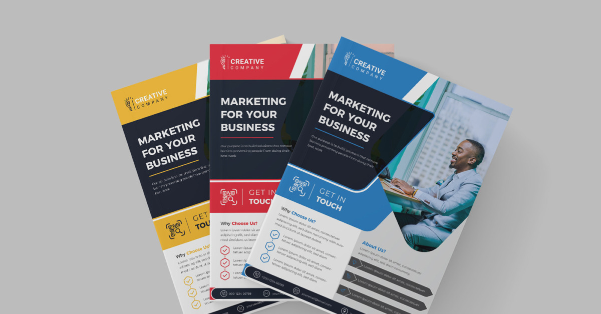 Business Flyer Template with A4 Size Layout - TemplateMonster