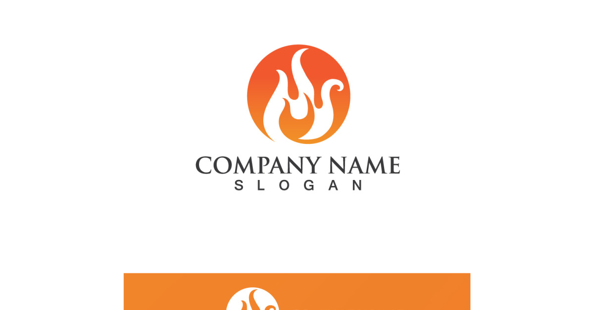 Fire Logo Template Flame Icon Vector V36 - TemplateMonster