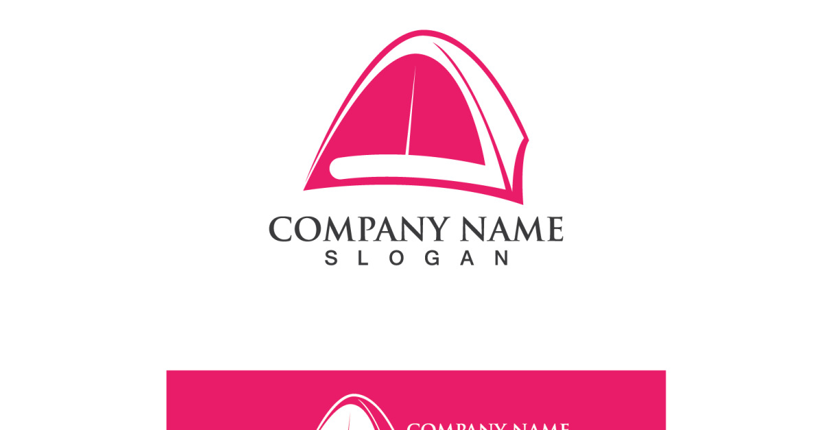 Kamp Ateşi Logo Rozeti Vektör Grafiği V15 - TemplateMonster