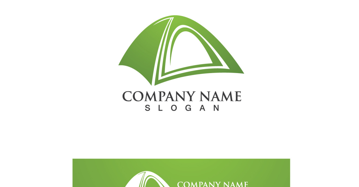 Kamp Ateşi Logo Rozeti Vektör Grafiği V6 - TemplateMonster